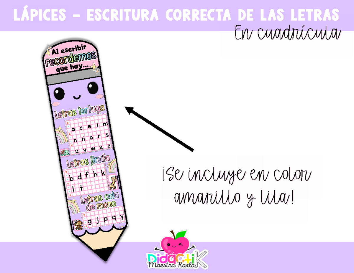 Escritura Correcta de Letras en Cuadrícula Didáctica - 46 1 - Studocu