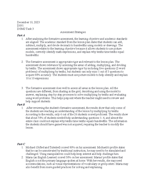 D092 Task 1 - Performative Assessment - June 29, 2024 D092 – Task 1 ...