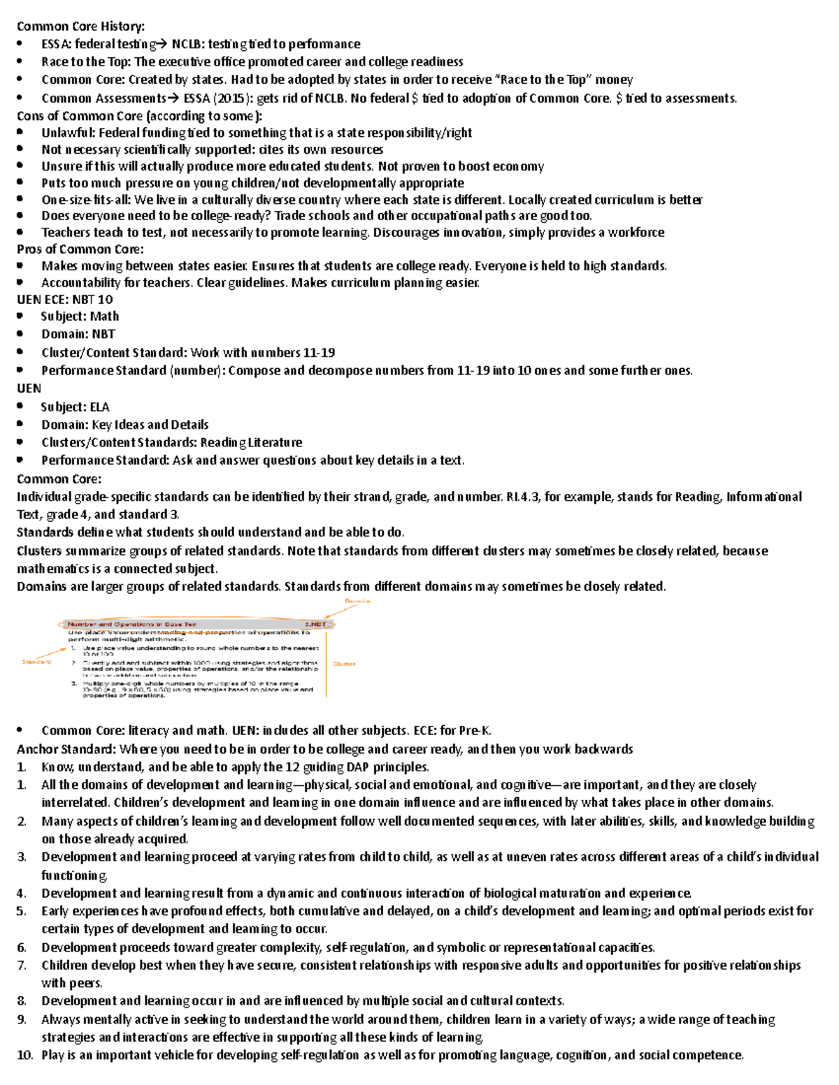 336 Midterm Exam Study Guide: Understanding Common Core History - Studocu