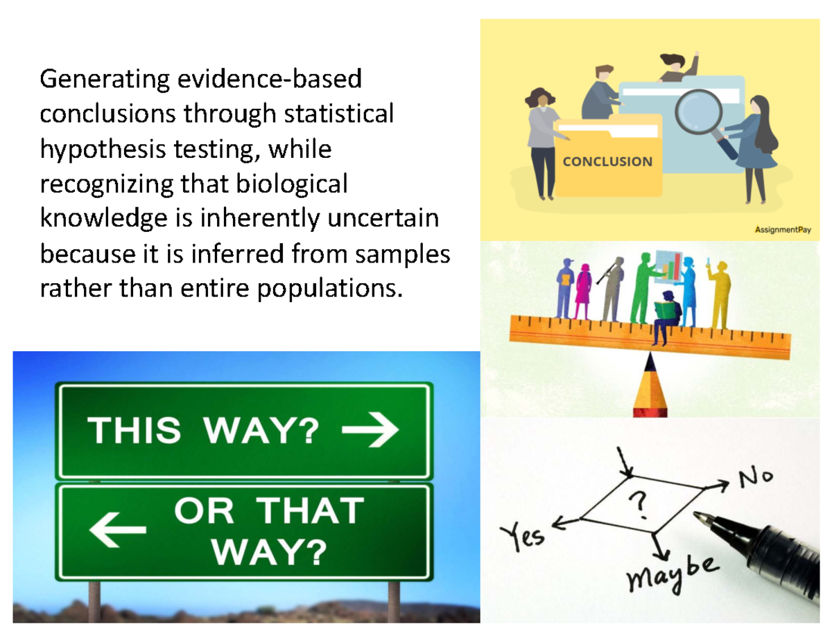 Statistical Hypothesis Testing in Biology: Evidence and Uncertainty ...