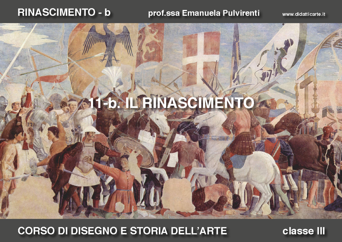 11b rinascimento a - power point - 11-b. IL RINASCIMENTO PIERO DELLA ...