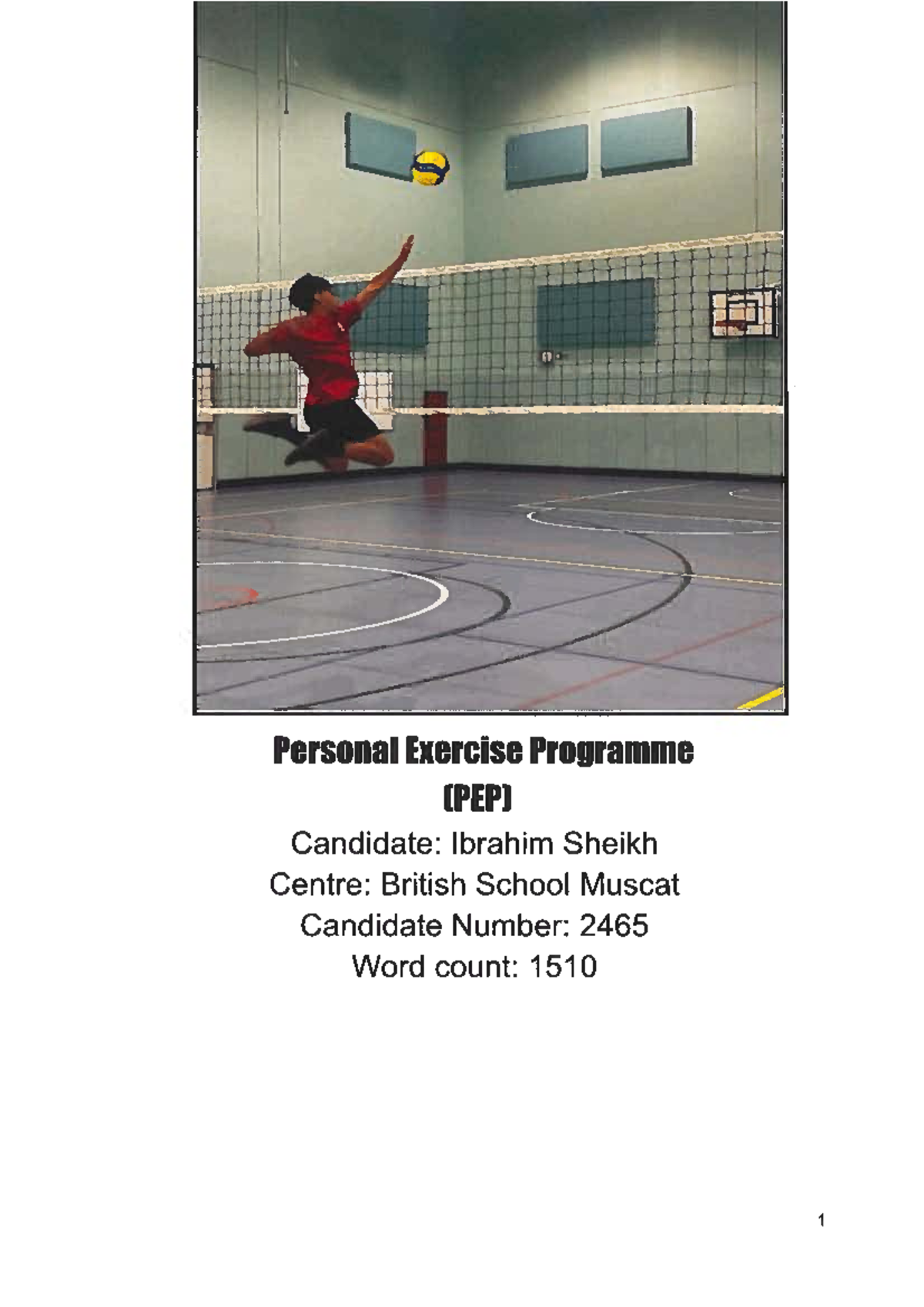 GCSE PEP Example 2024: Enhancing Vertical Jump for Volleyball (PEP ...