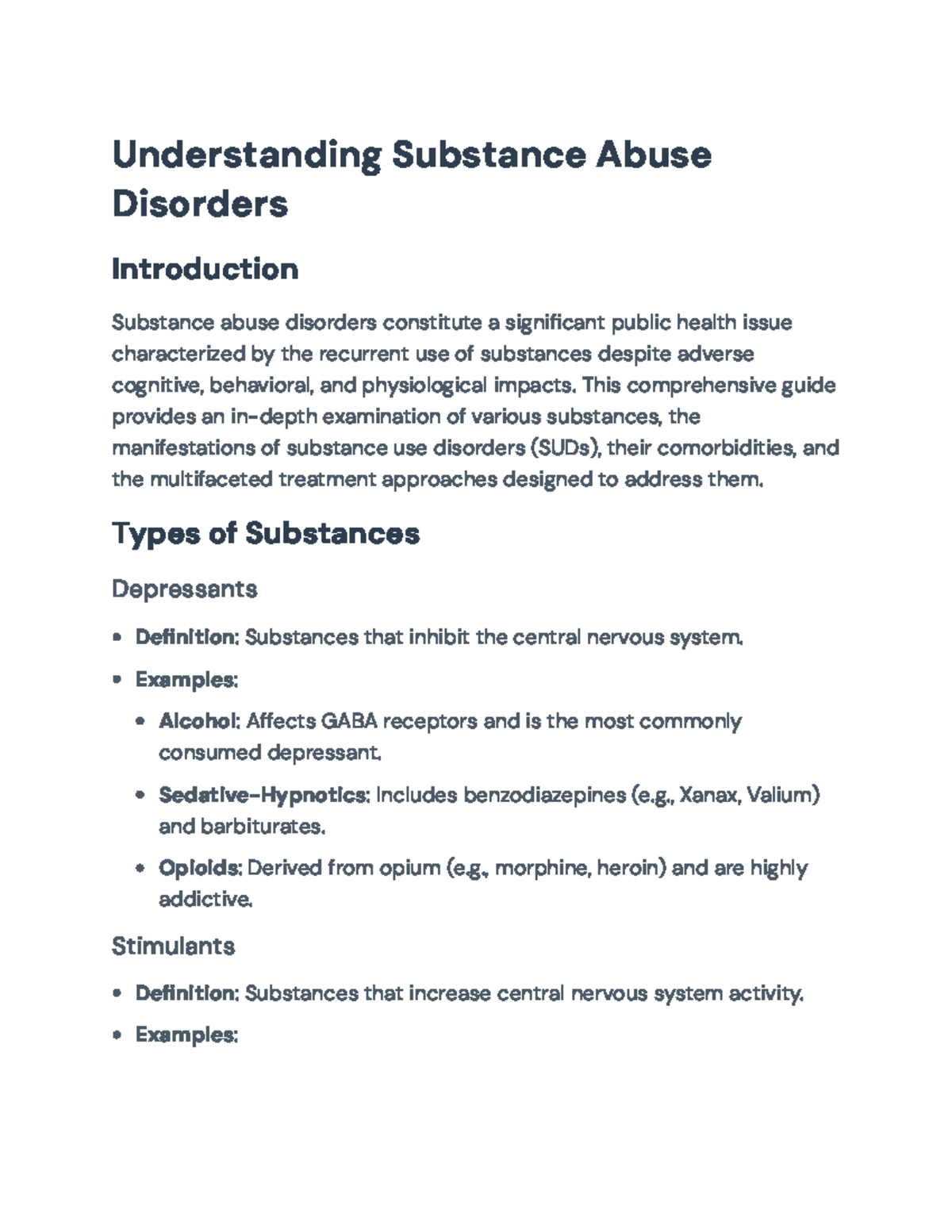 Understanding Substance Use Disorders: Causes, Treatments, and ...