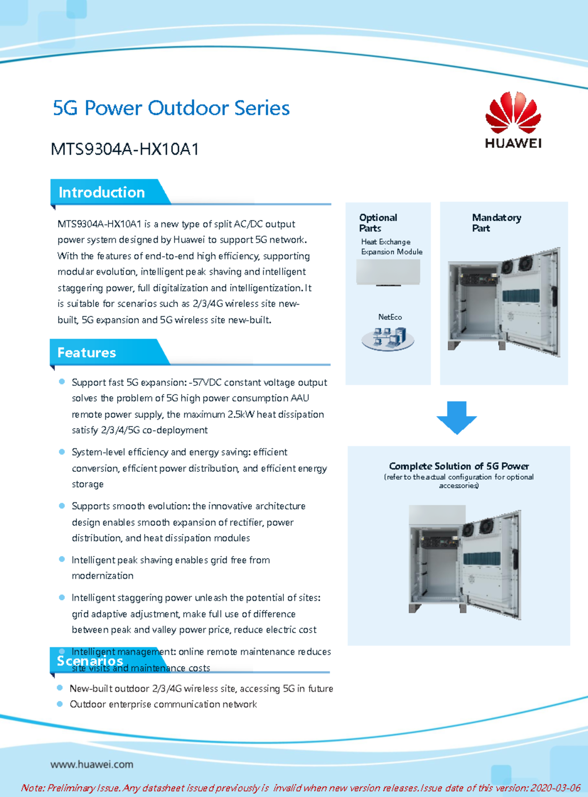 MTS9304A-HX10A1 - 5G Power Outdoor Series Specification Overview - Studocu