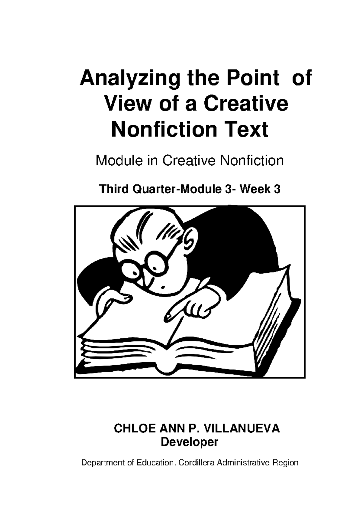 CNF Q3M3-Analyzing Point of View in Creative Nonfiction Text - Studocu