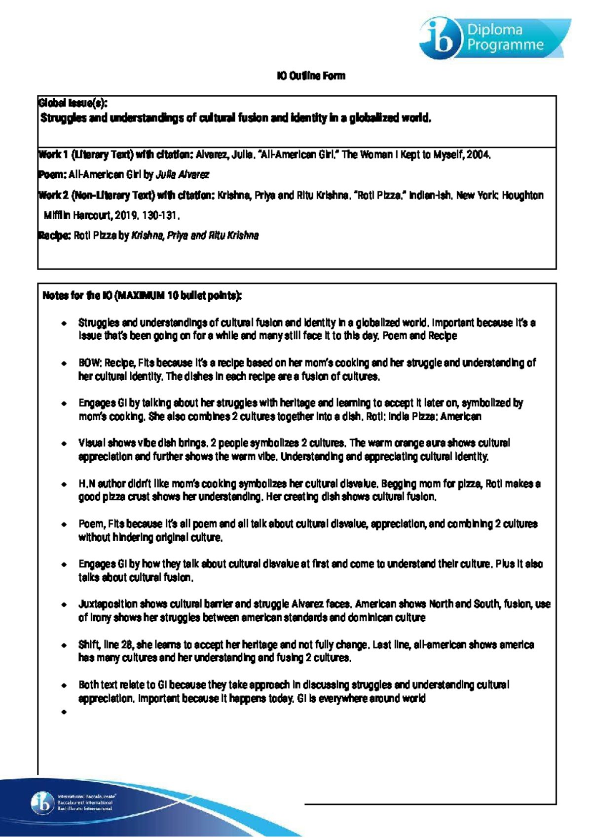 Henry Nguyen (Student) - IO Outline form - Google Docs - b Diploma Programme 10 Outline Form ...