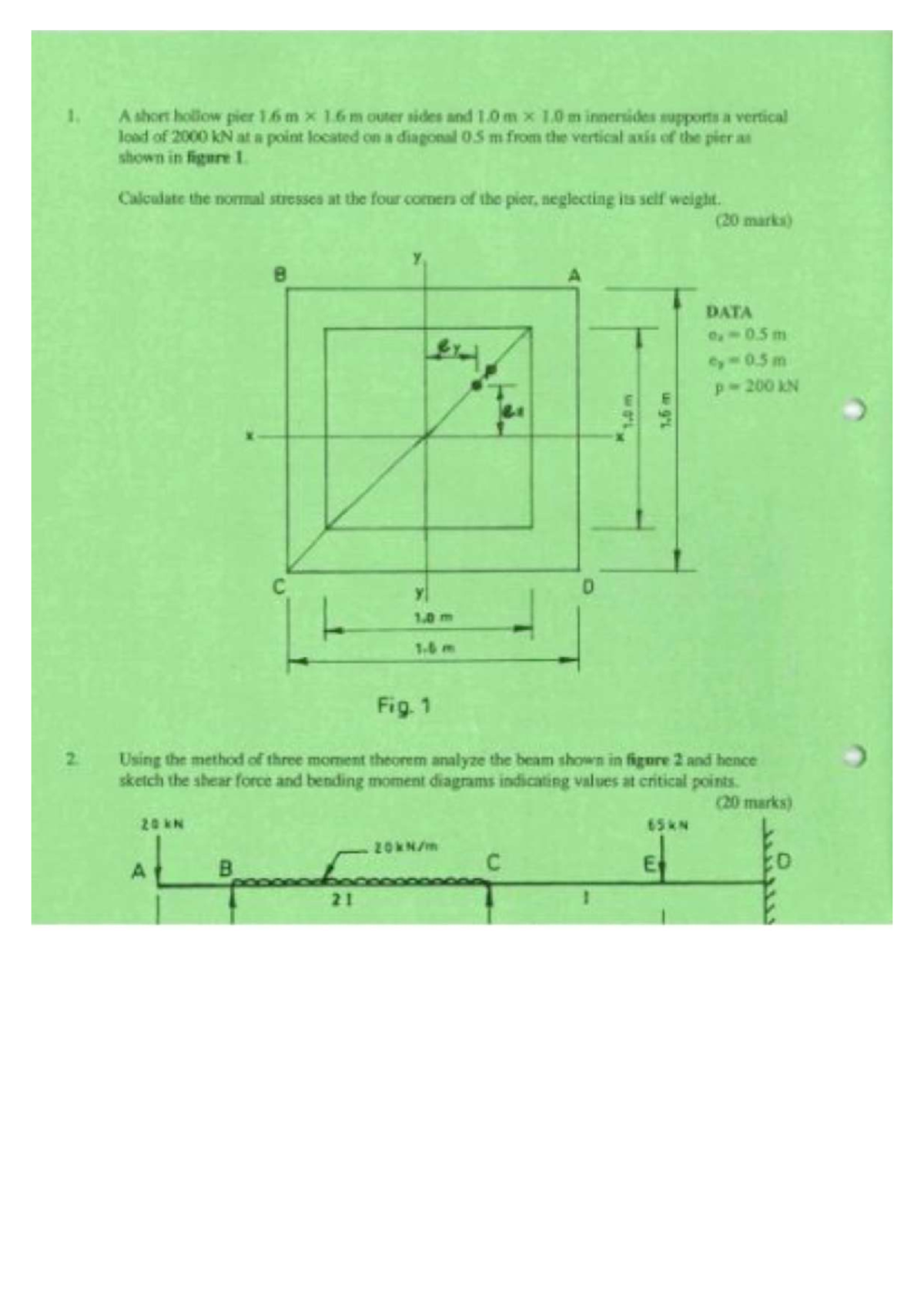 Civil Engineering Analysis: Structural Load Calculations and Design ...