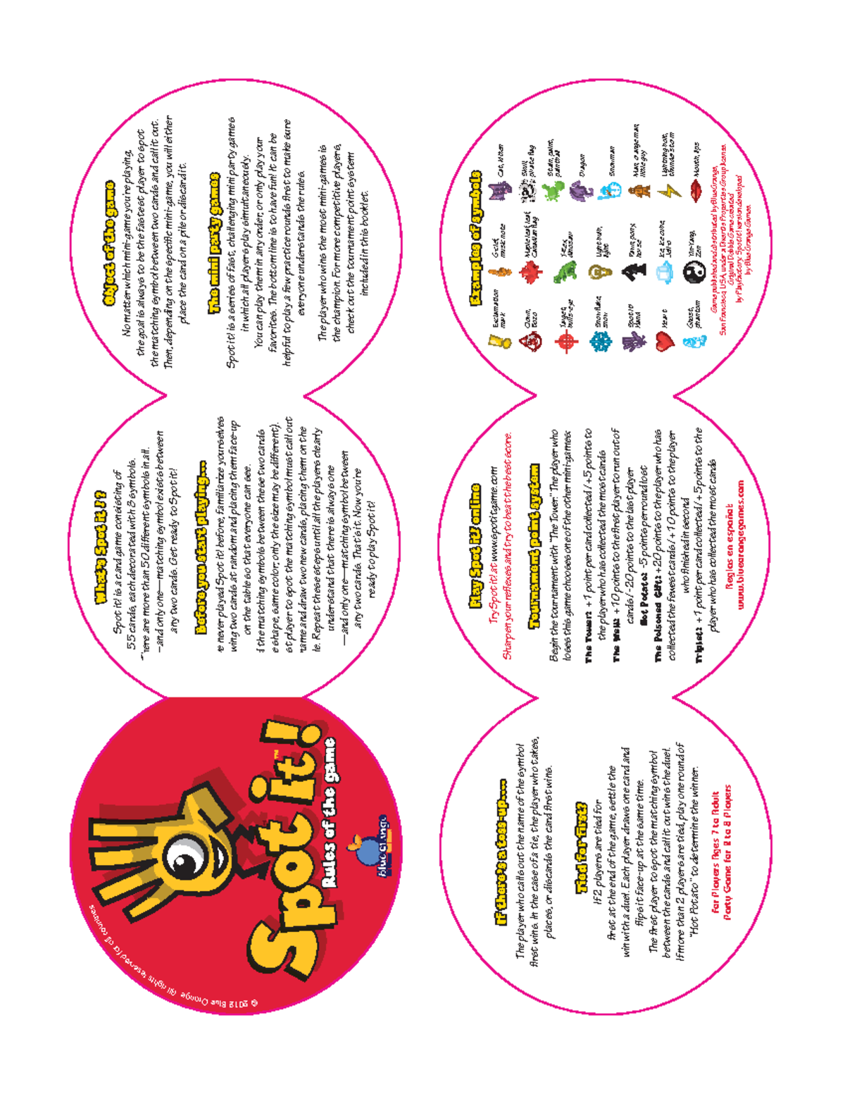 Spot It! Game Instructions and Mini-Party Game Guide - Studocu
