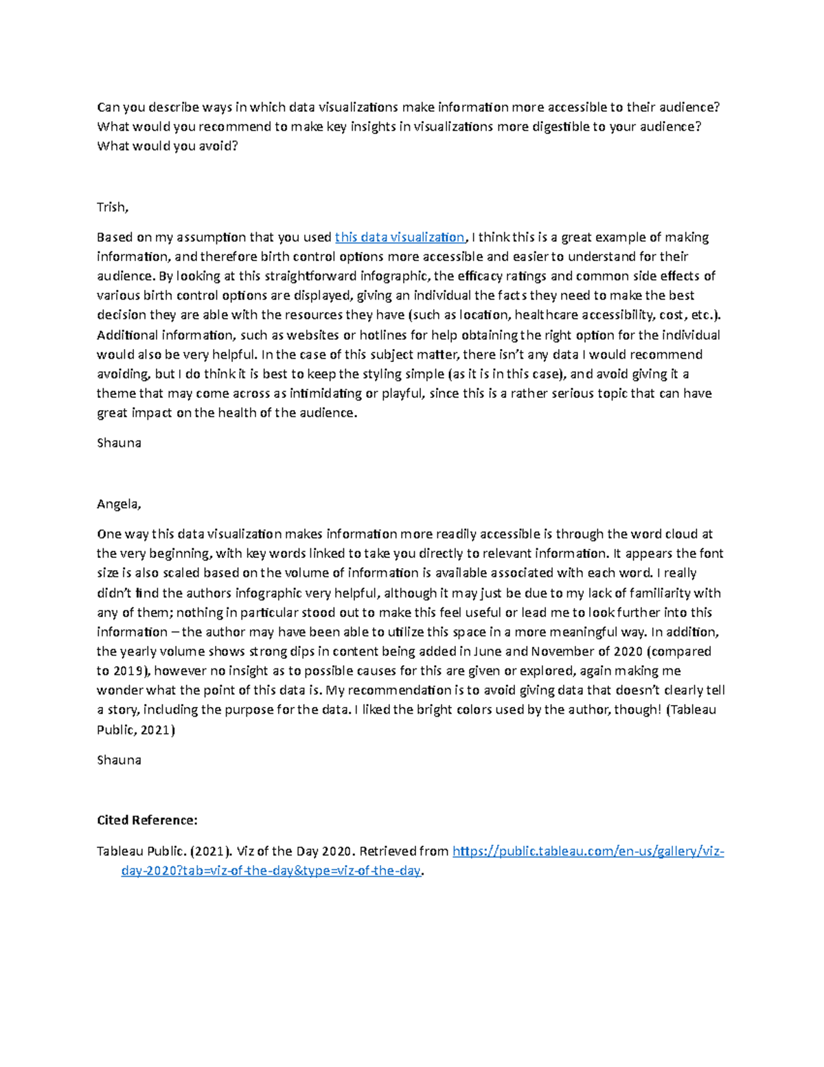 BUS-225 Module 3 Discussion Responses - Can you describe ways in which ...