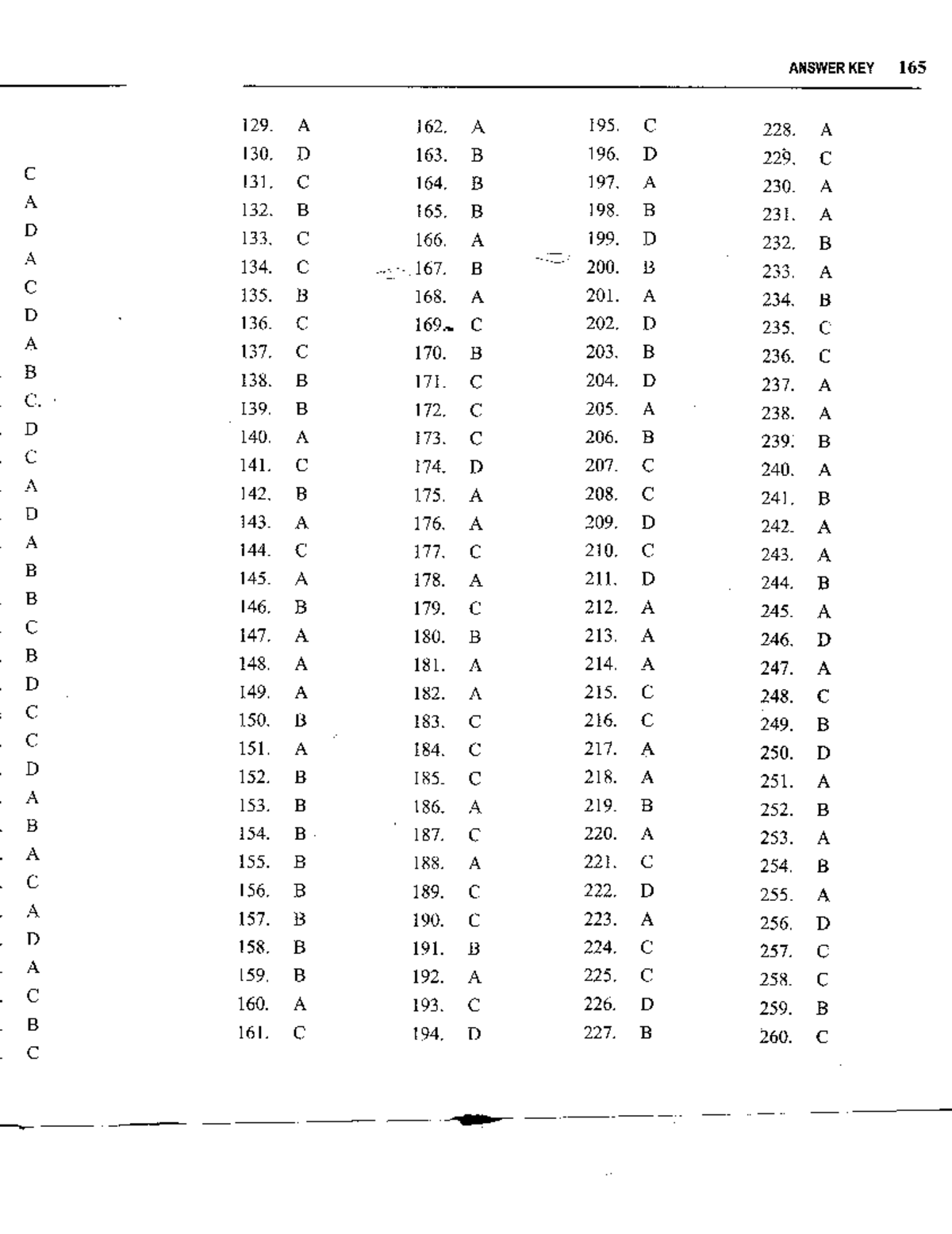 KEY 165 ANSWERS: Comprehensive Answer Key for Exam 165 - Studocu