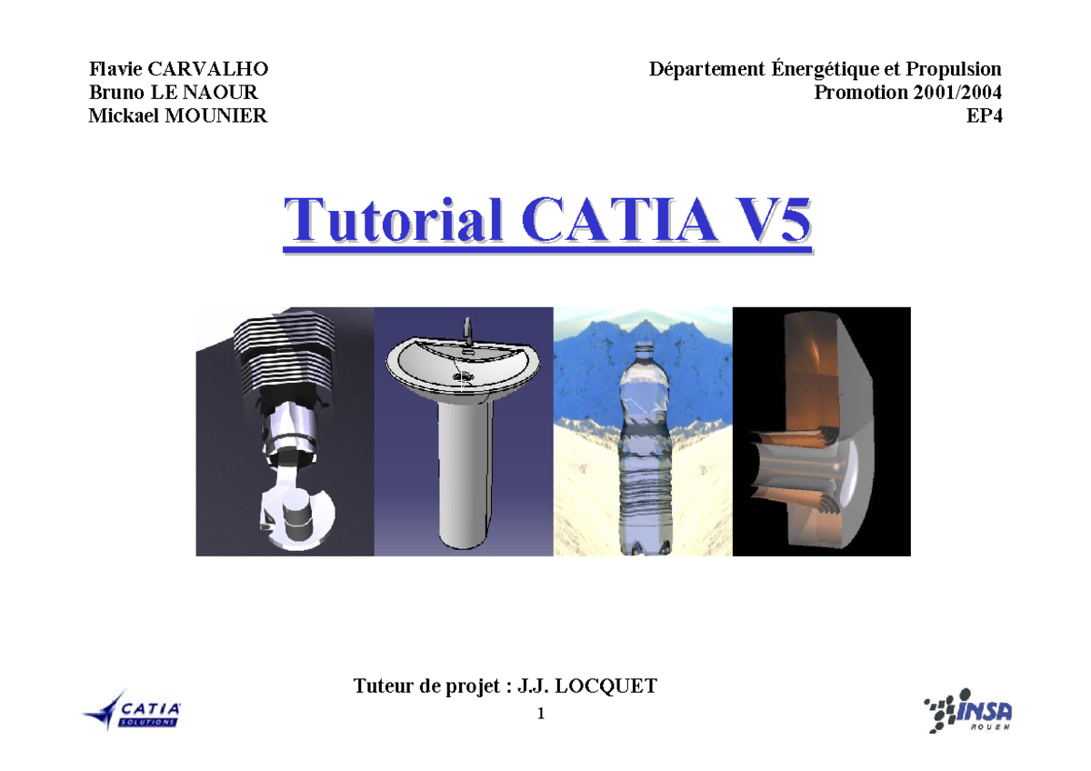 Tutorial CATIA V5 R8 - Niveau 2 Guide Complet - Studocu