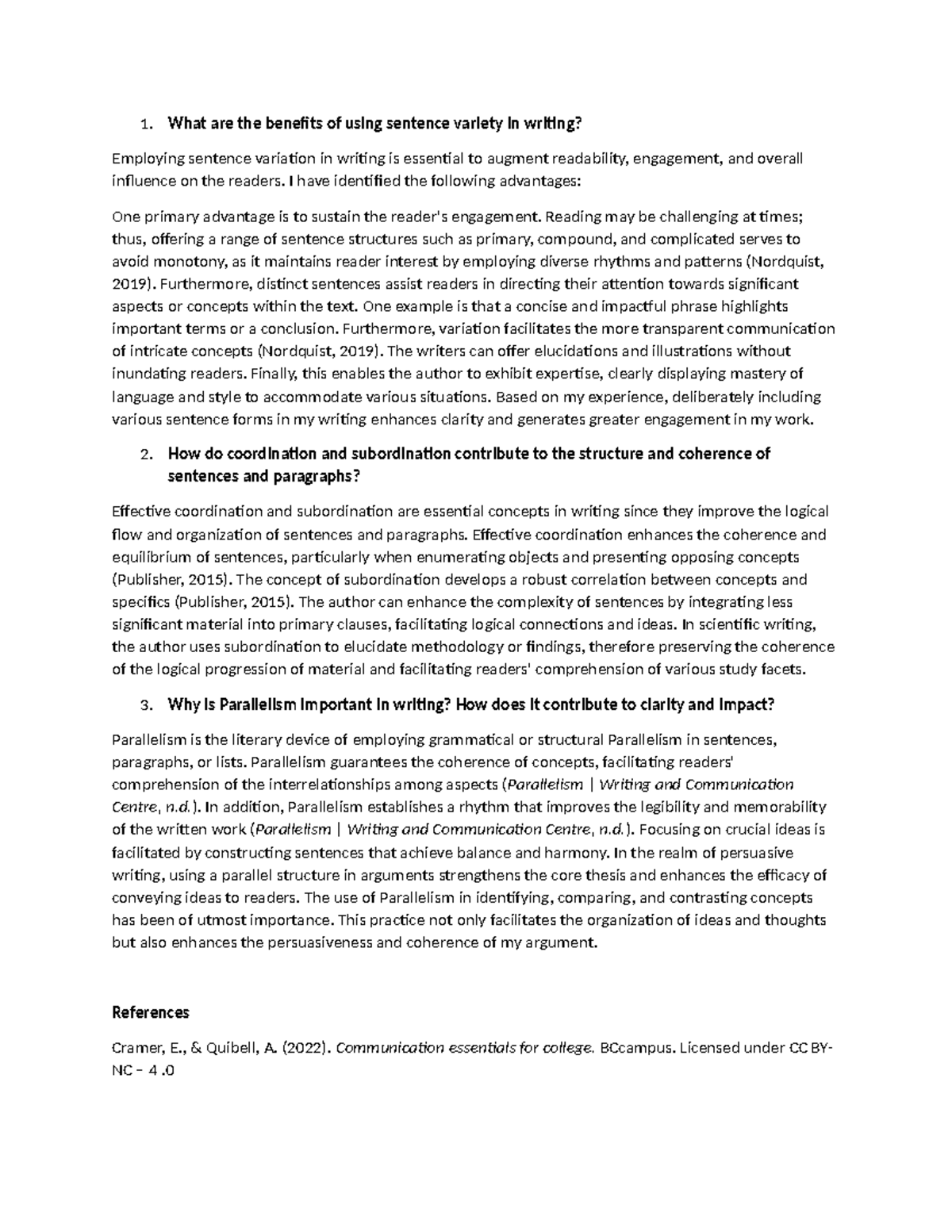 ENGL 1102 Discussion Forum Insights: Sentence Variety & Structure - Studocu