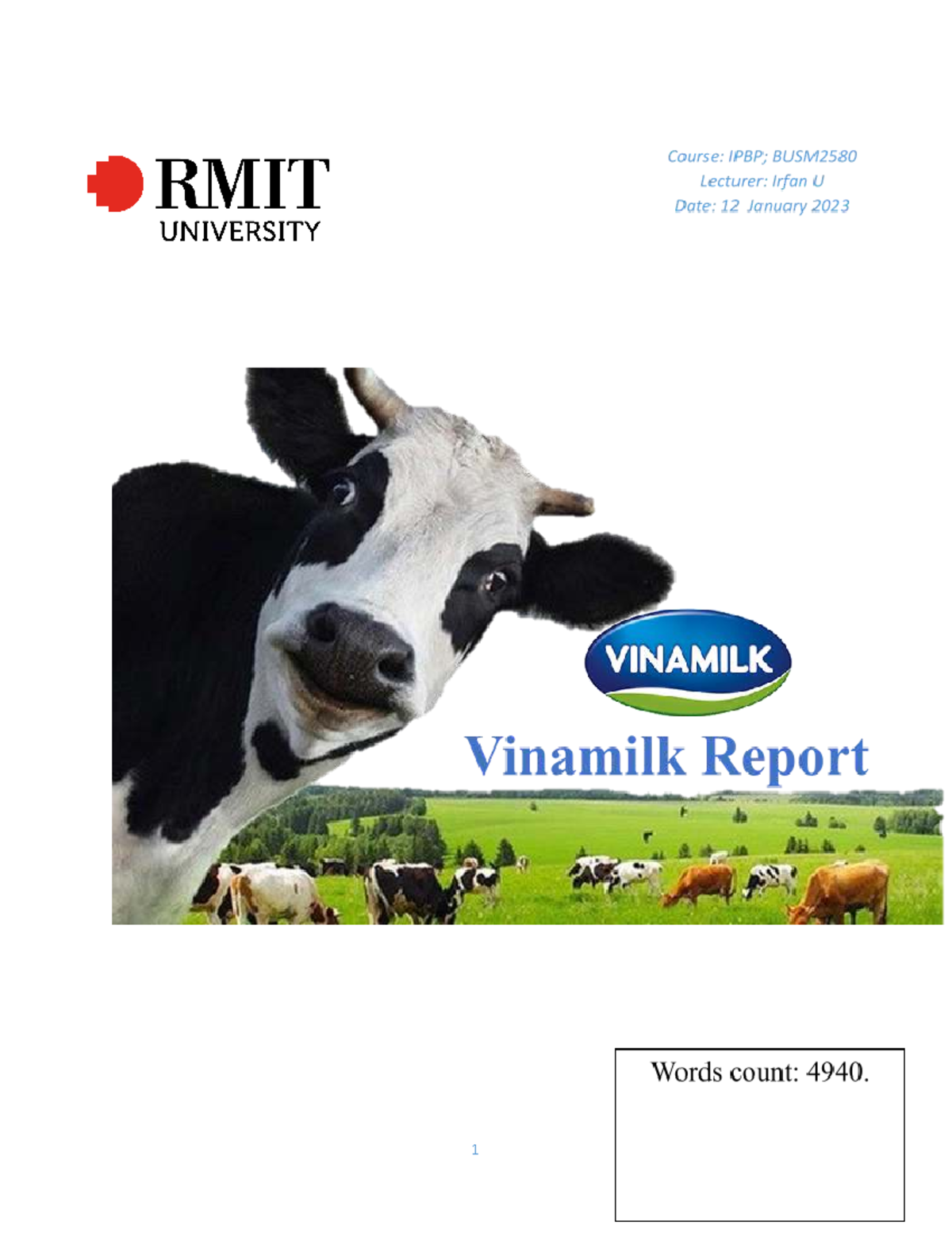 ASM3 IPBP Case Study: Vinamilk's Green Farm Initiative Challenges - Studocu
