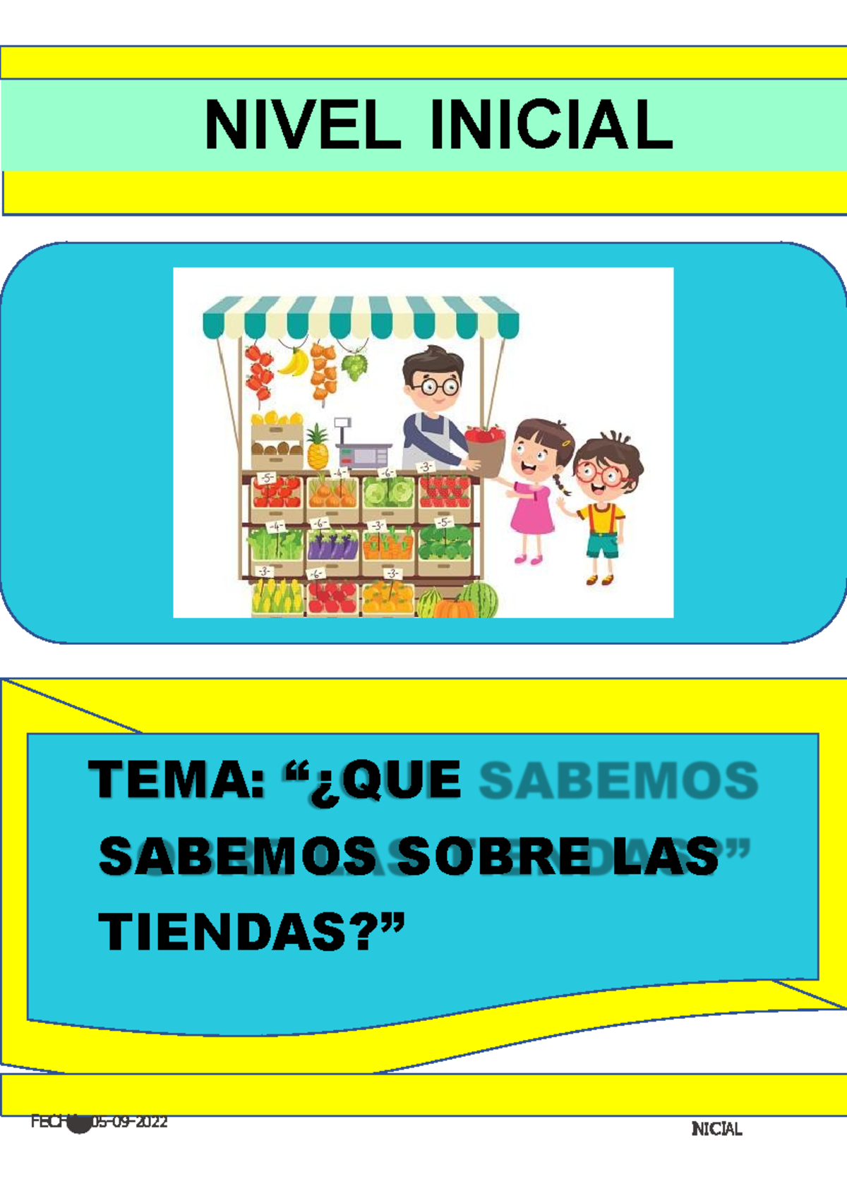 Sesión Inicial: ¿Qué Sabemos Sobre las Tiendas? - 05/09/22 - Studocu