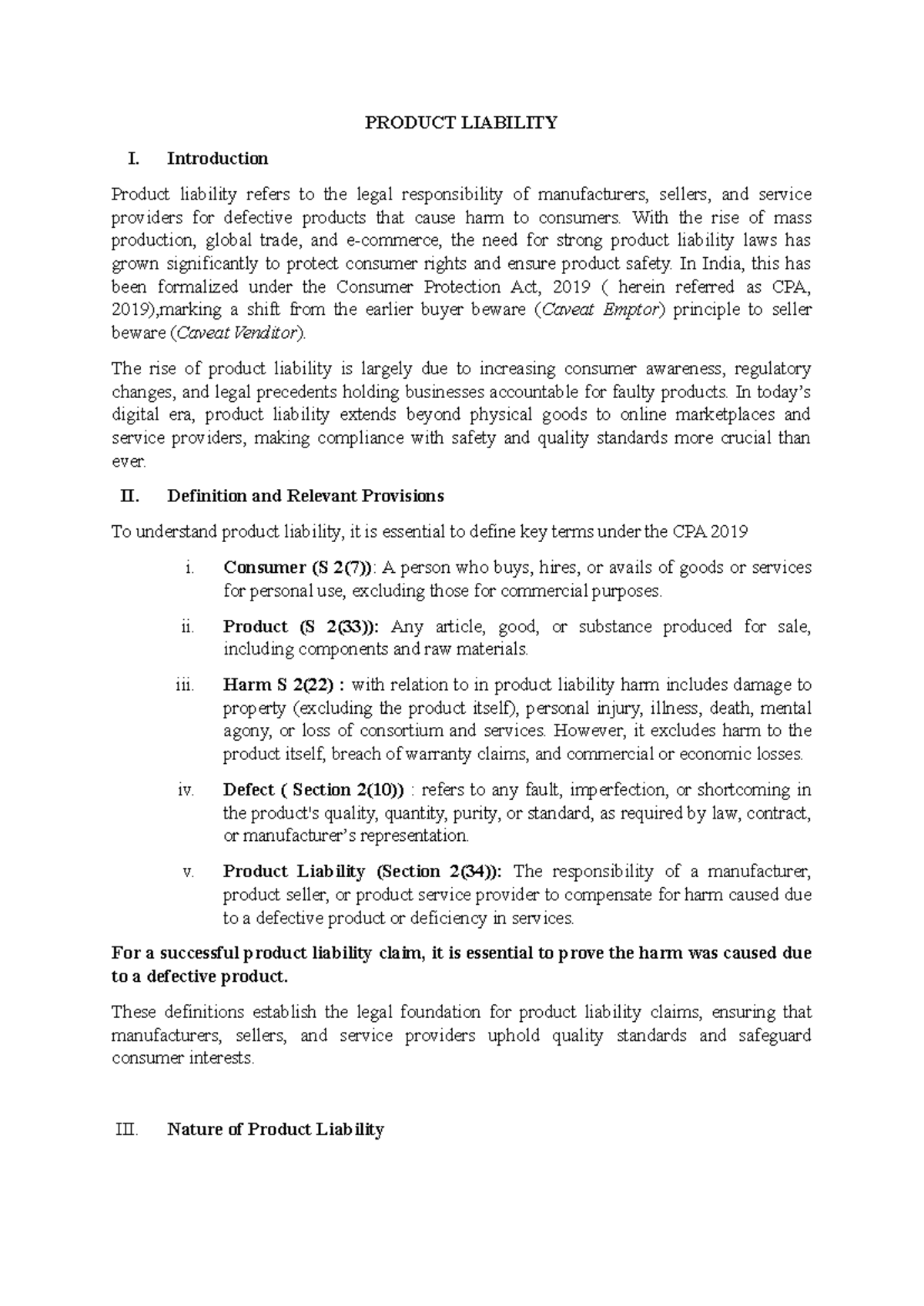 Product Liability: Understanding CPA 2019 and Consumer Protections ...