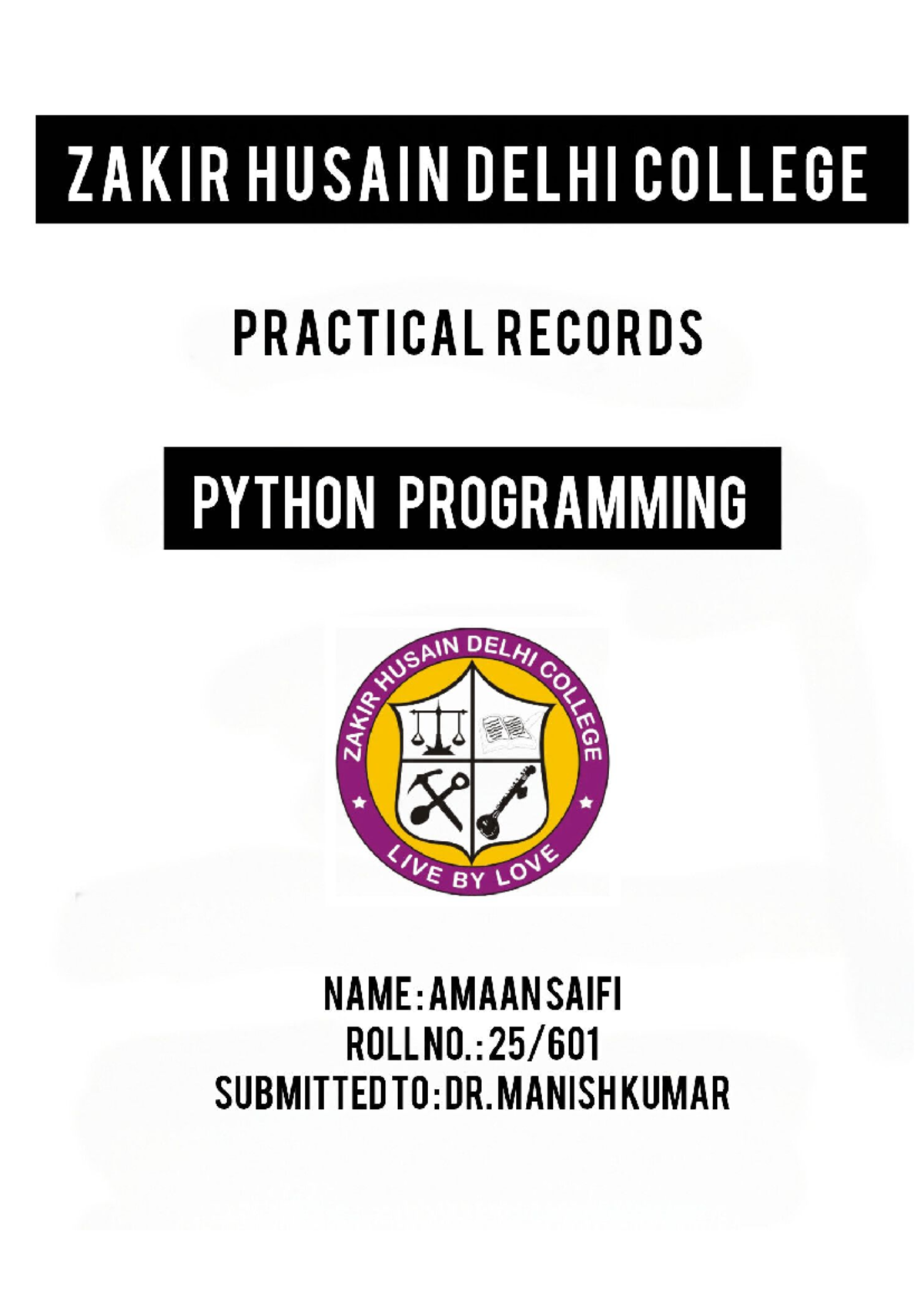 202012 Python Lab Manual: Running Scripts & Error Handling - Studocu