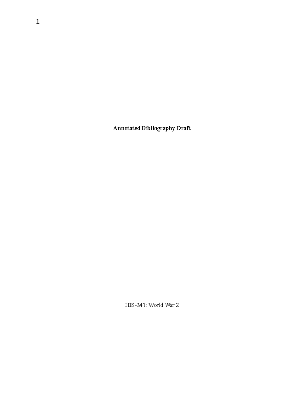 HIS 241 Annotated Bibliography: Gender Norms Post-WW2 - Studocu