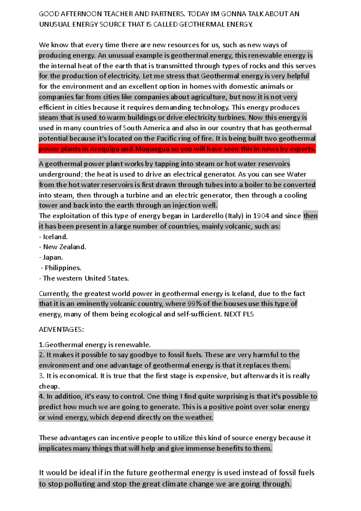 Geothermal Energy: An Innovative Renewable Resource - Project ALS2 - Studocu