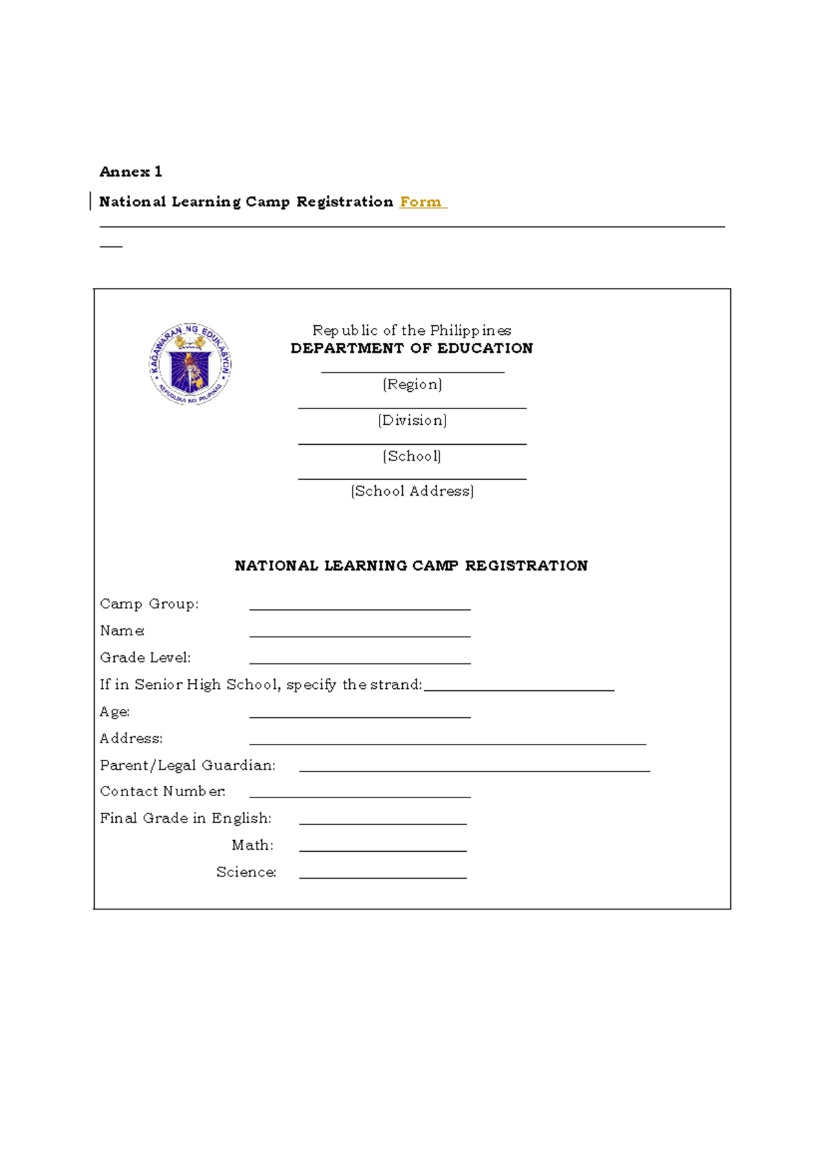 Annex-1-nlc-registration-form compress - Annex 1 National Learning Camp ...