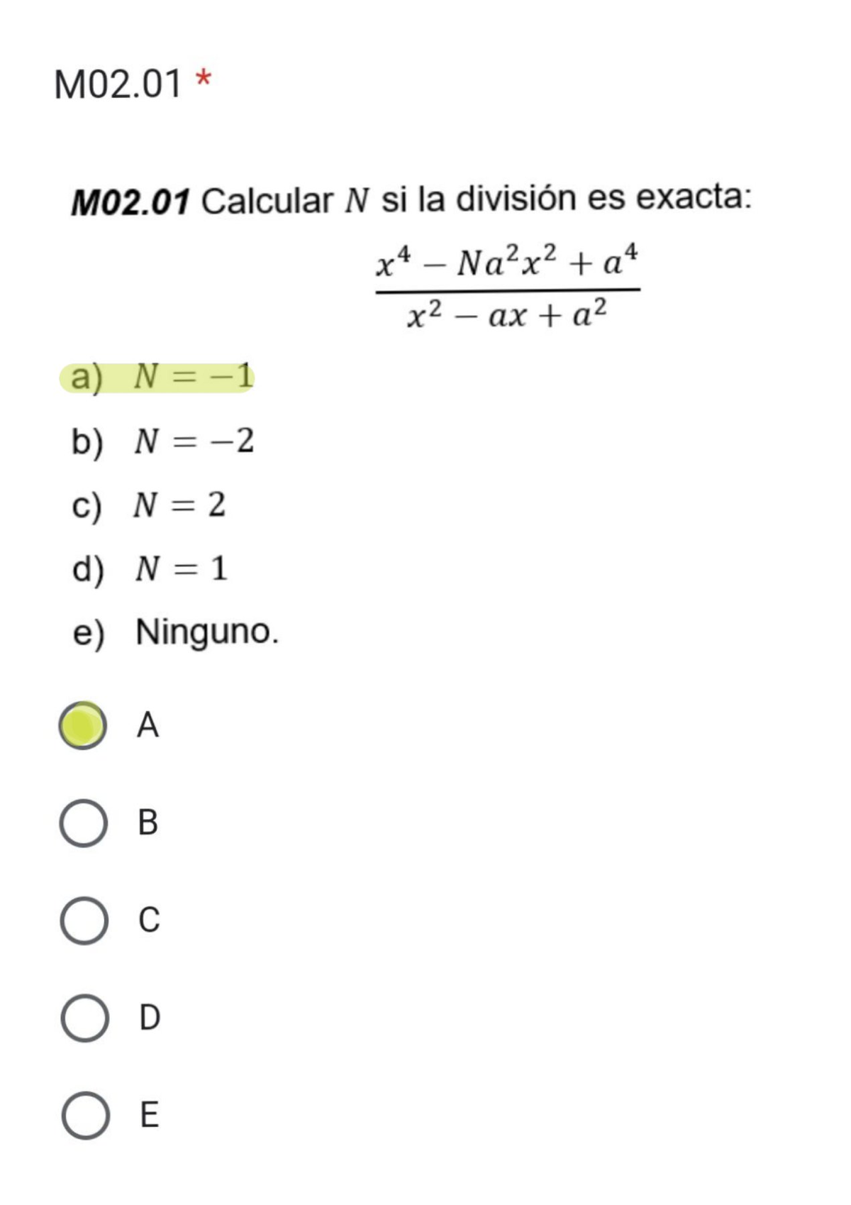Práctica 2: Respuestas de Matemáticas y Física QMC - Studocu