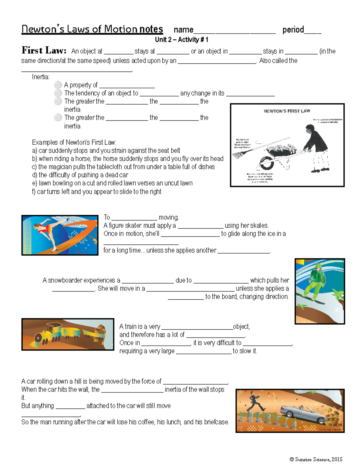 Outline Notes - Newton's Laws of Motion (Physics 101) - Studocu