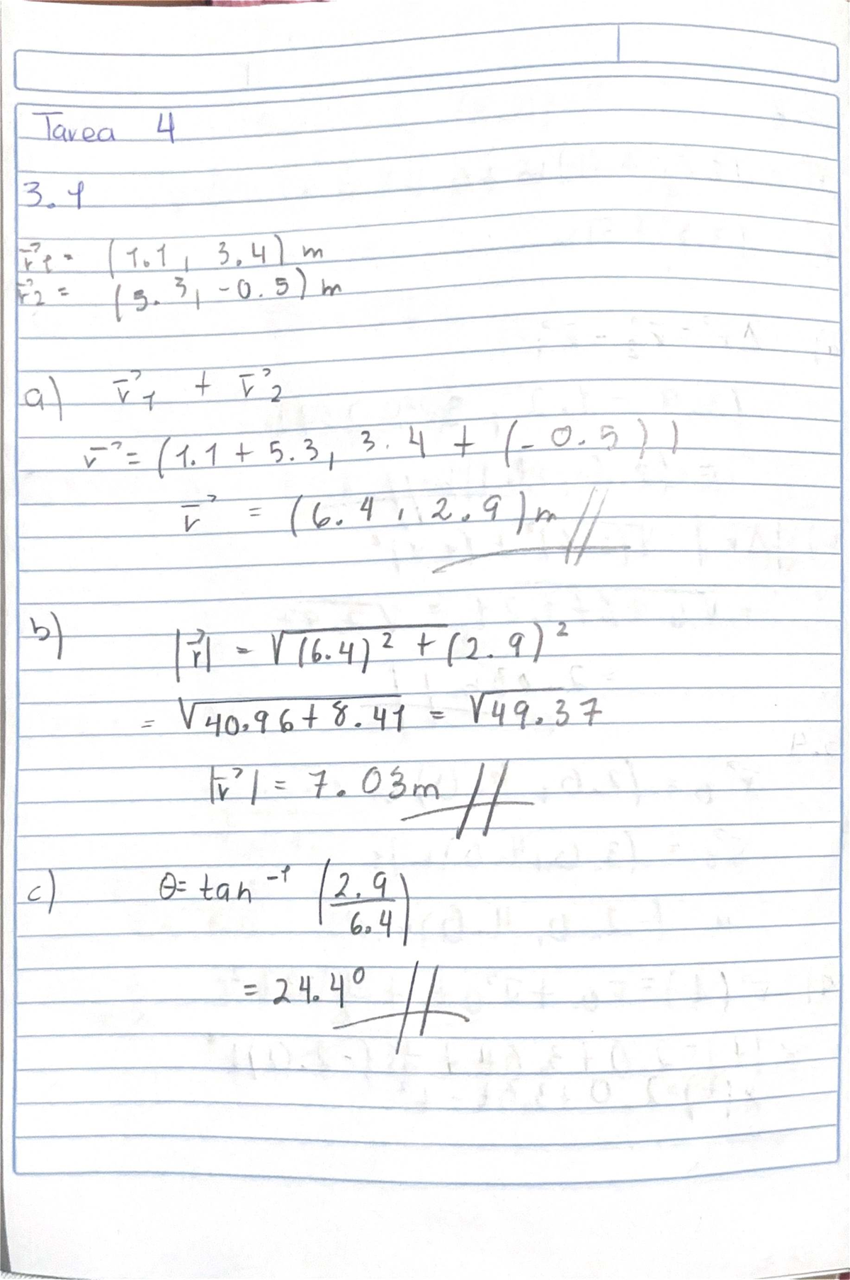 Tarea 4 física - Física General - T— ~— v = L - Y ’ - — -— = - ——e —— A ...