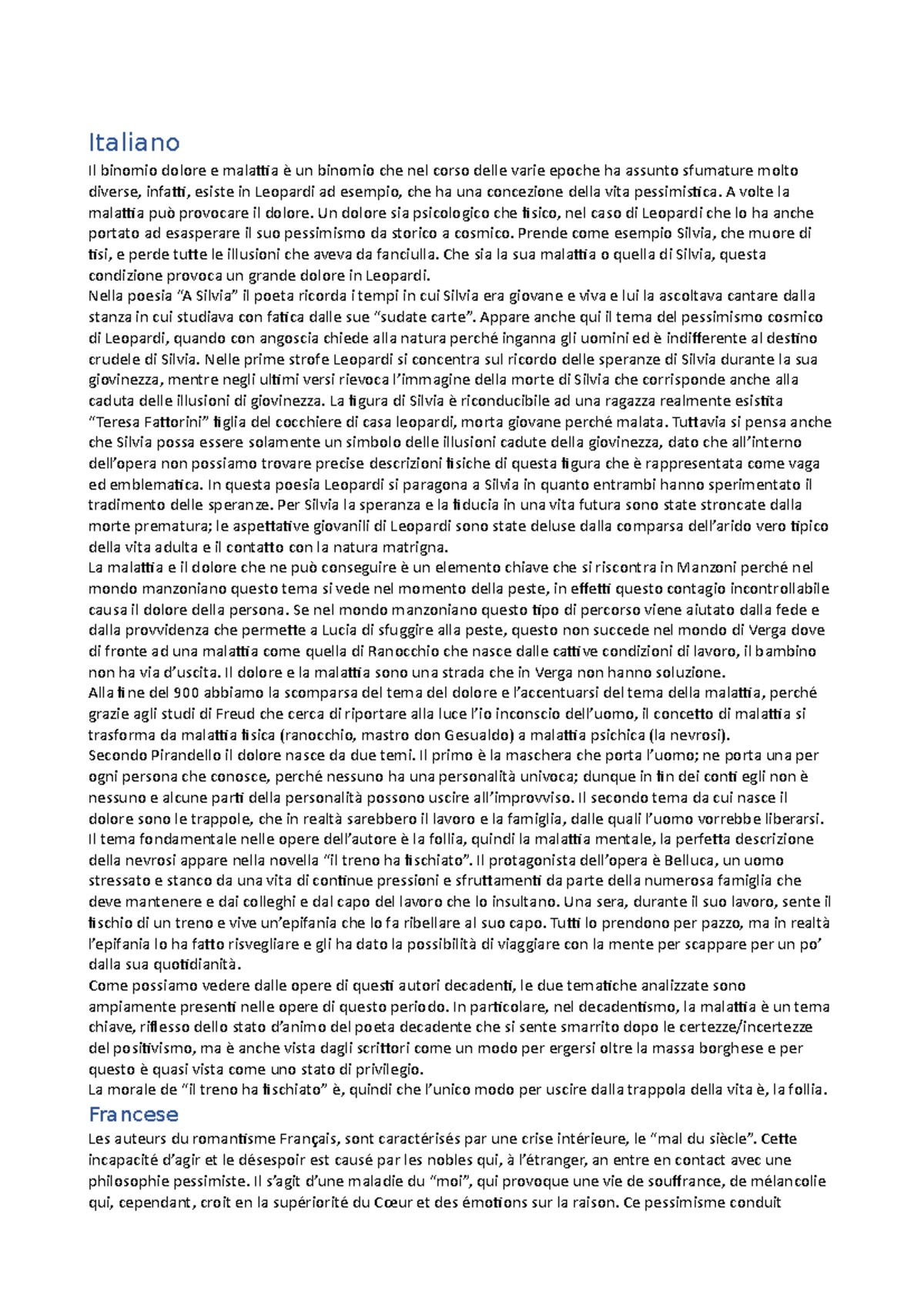 La donna - collegamenti per esame di maturità - Italiano Differenze tra ...