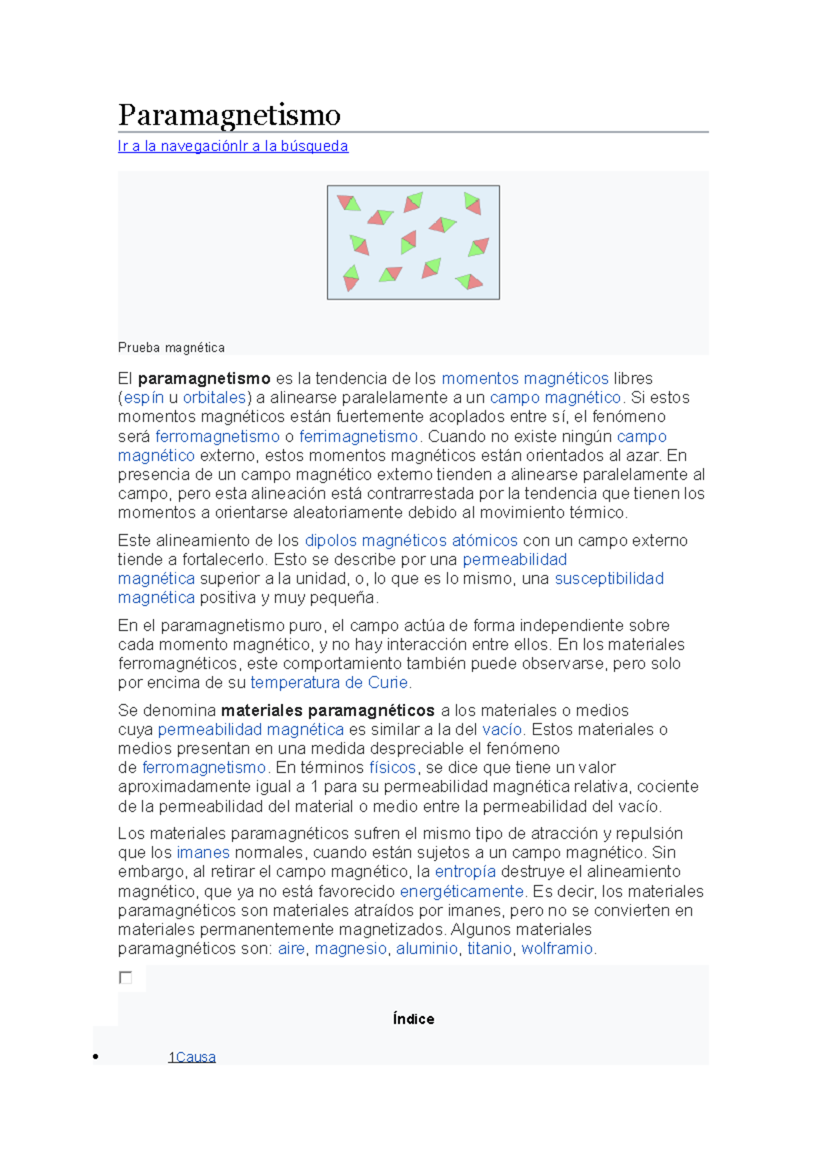 Paramagnetismo quimica basica aprendizaje estudiantes universitarios ...