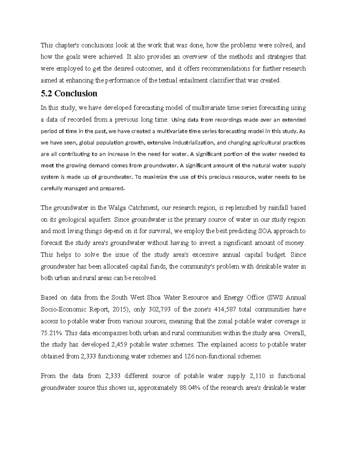 This chapter - Computer Science - This chapter's conclusions look at ...
