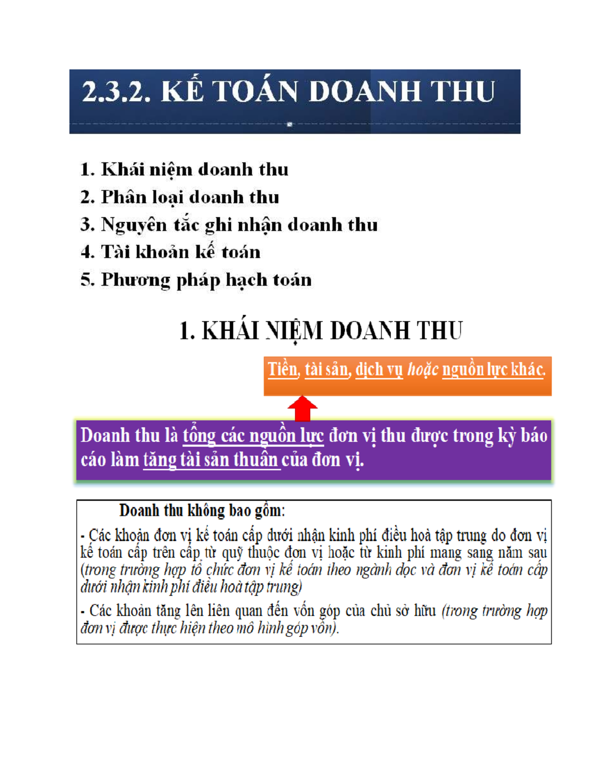 KT HC SN DT,CP,135 - Phân loại Doanh thu theo TT24/2024 - Studocu