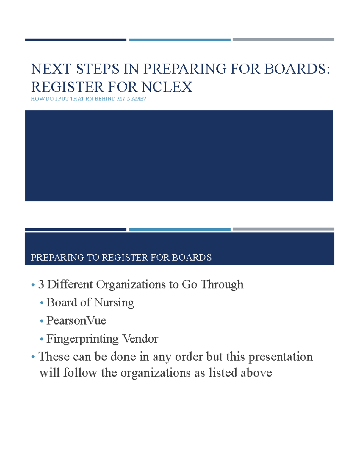 Preparing+to+Take+The+Boards - NEXT STEPS IN PREPARING FOR BOARDS ...