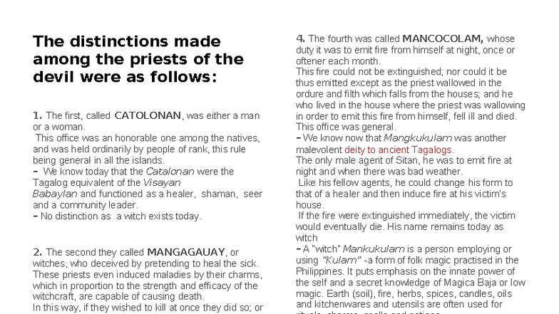 425242917 Distinctions Among Devil Priests: Roles & Functions - Studocu