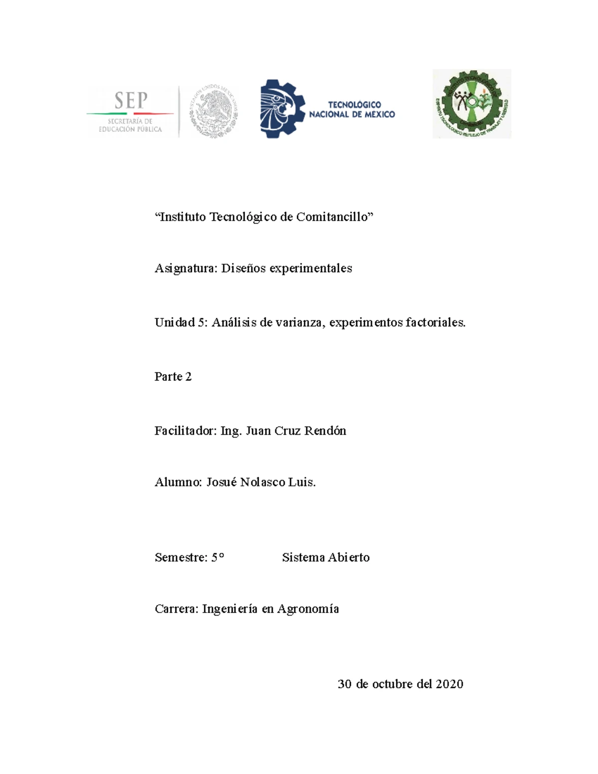 Parcelas Divididas - DISEÑO Y ANALISIS DE PARCELAS DIVIDIDAS Los ...