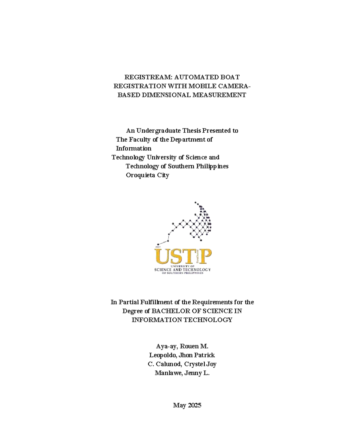 RegiStream: Automated Boat Registration System for Fisheries Management ...