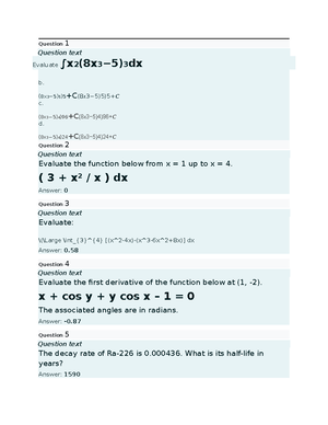 BUSC2112 Basic Calculus Long Quiz 001 Attempt review (20) 2024 ...