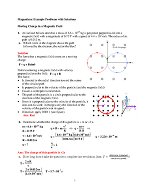 Electric Charge and Electric Field Example Problems with Solutions ...