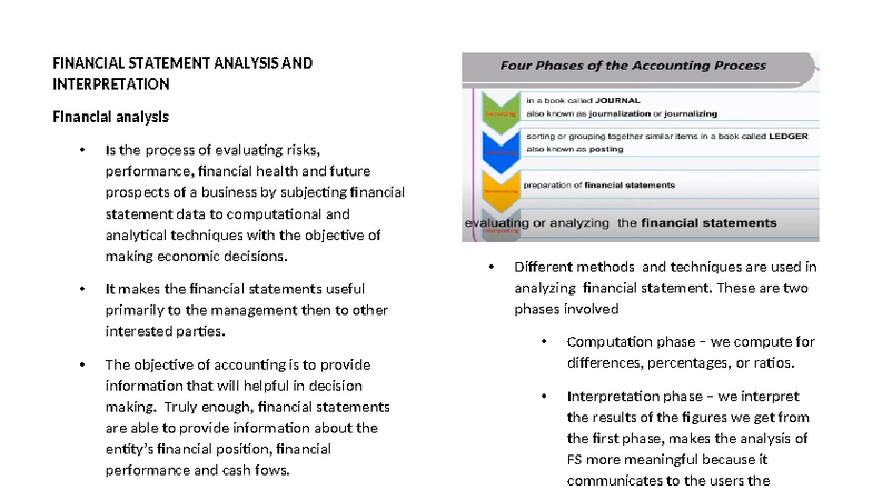 FIN 301: Financial Statement Analysis & Interpretation Guide - Studocu