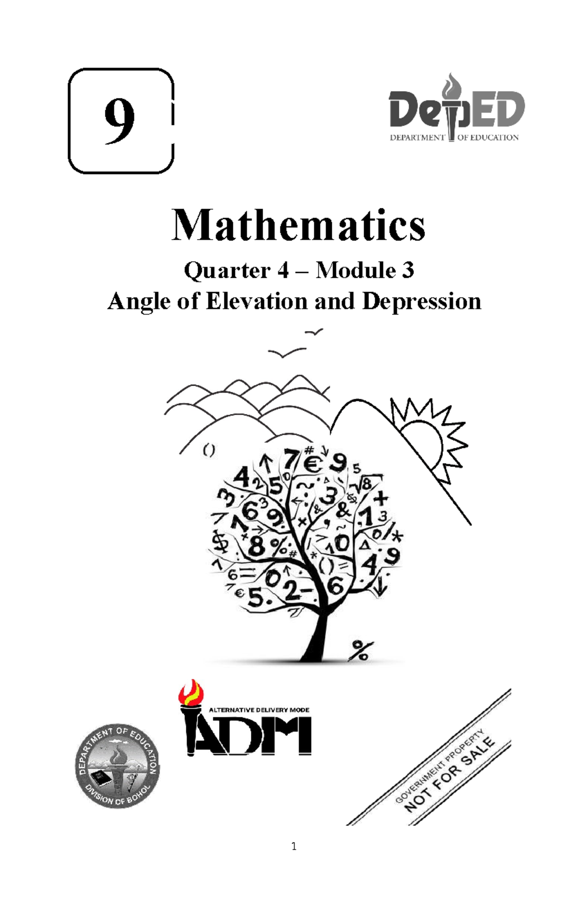 Math 9 Q4 SLM WK3 - module in mathematics - 9 GrG77 7 Mathematics ...