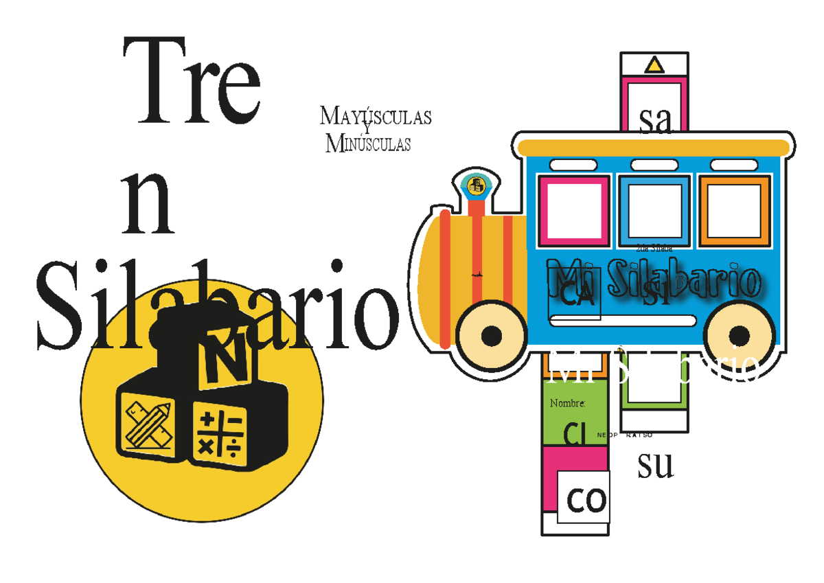 Tren-silabario - trabajar sonidos de consonantes - si ce so ca s ...