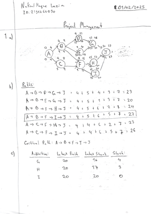 MGT-490 - project planning and critical path analysis report - Studocu