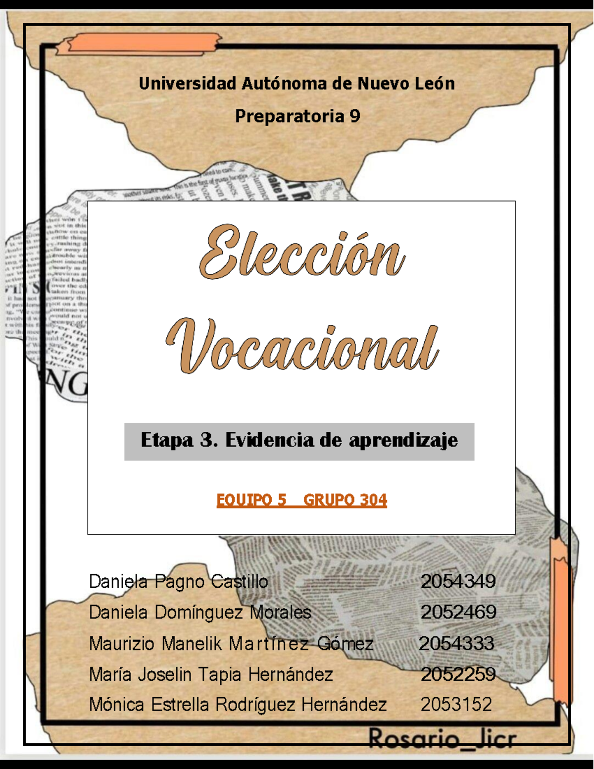 Evidencia etapa 3 elección vocacional “mi compromiso ante la comunidad ...