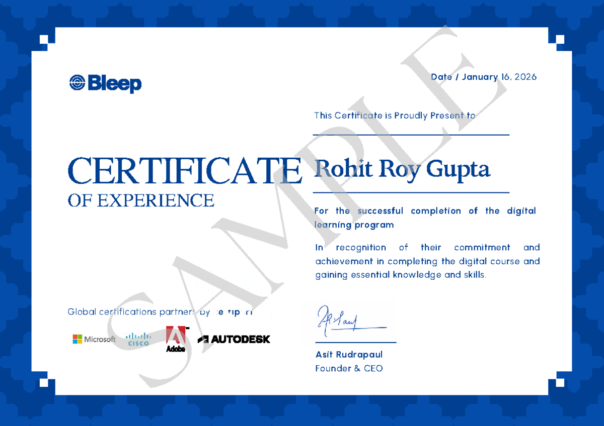 Sample Experience Certificate - German Language - Global certifications ...