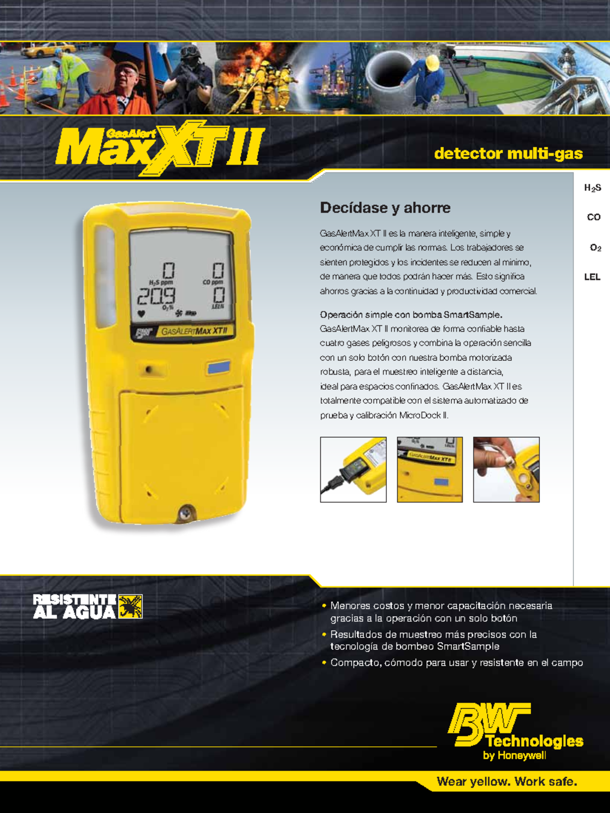 Gas Alert Max XTII - uso y configuración explosimetro para mediciones ...
