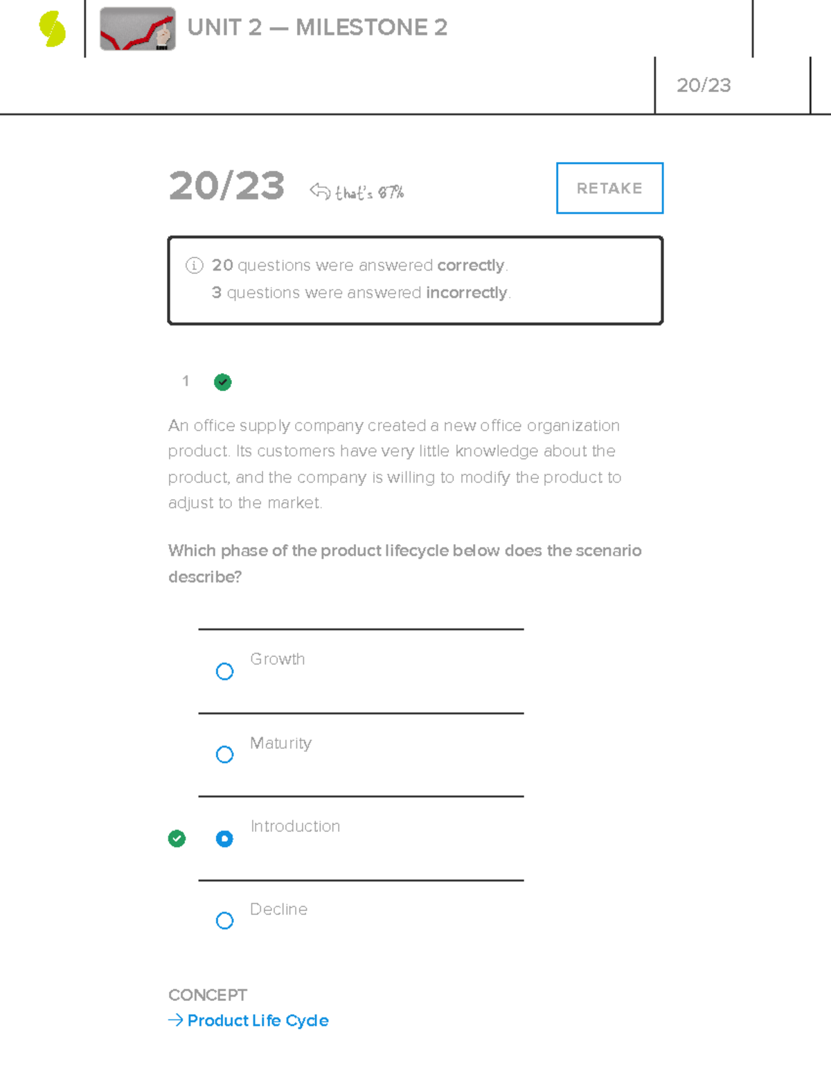 Sophia Intro to Business Milestone 1: Key Concepts & Questions - Studocu