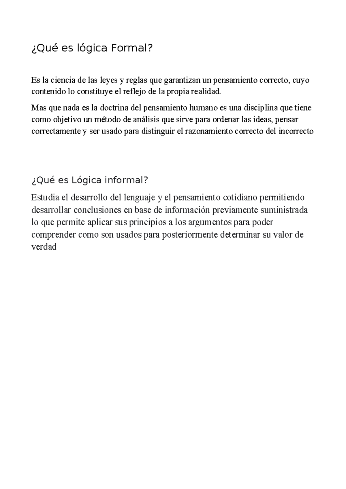 ¿Que es lógica Formal - Definición - ¿Qué es lógica Formal? Es la ...