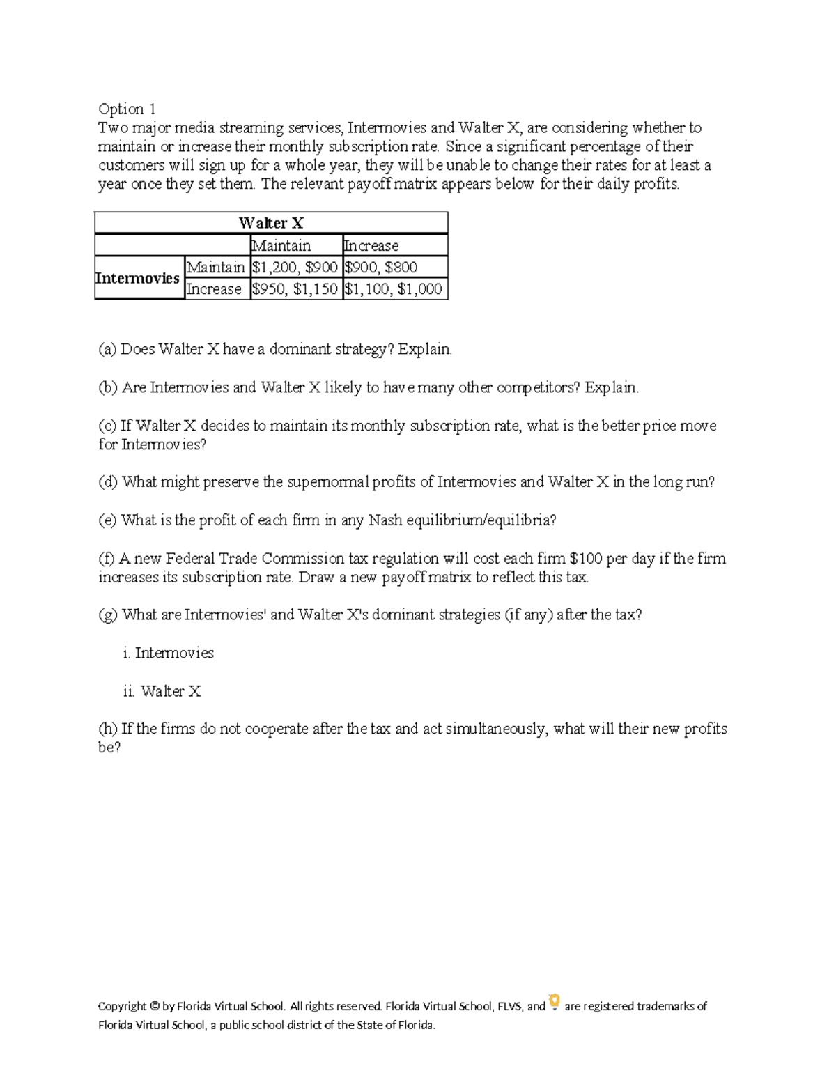 Homework 4.05: Media Streaming Services Strategy Analysis (FLVS) - Studocu