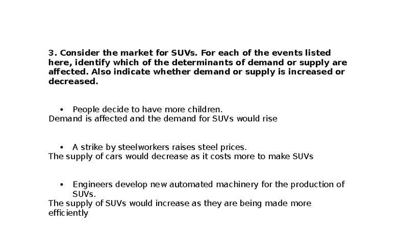Chapter 4 Problems: Demand & Supply Analysis in Microeconomics - Studocu