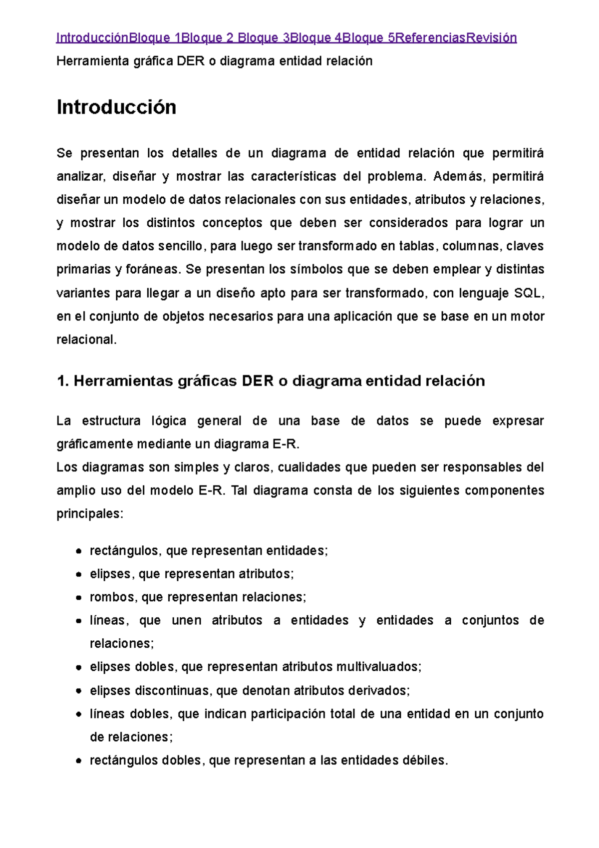 4 - Diagrama de Entidad-Relación (DER) para Modelado de Datos - Studocu