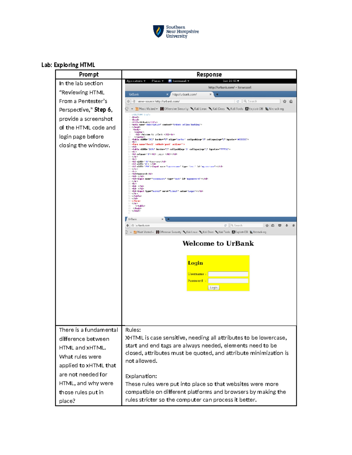Haley Shadden CYB 240 Module One Lab Worksheet 01 - Lab: Exploring HTML ...