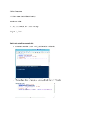 CYB 300 1-2Practice Lab - CYB 300 Module One Practice Lab Worksheet CYB- 1-2 Practice Lab June ...